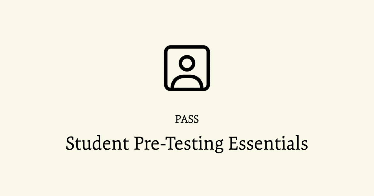 Student Pre-Testing Essentials - Training & Data Support - GL Education